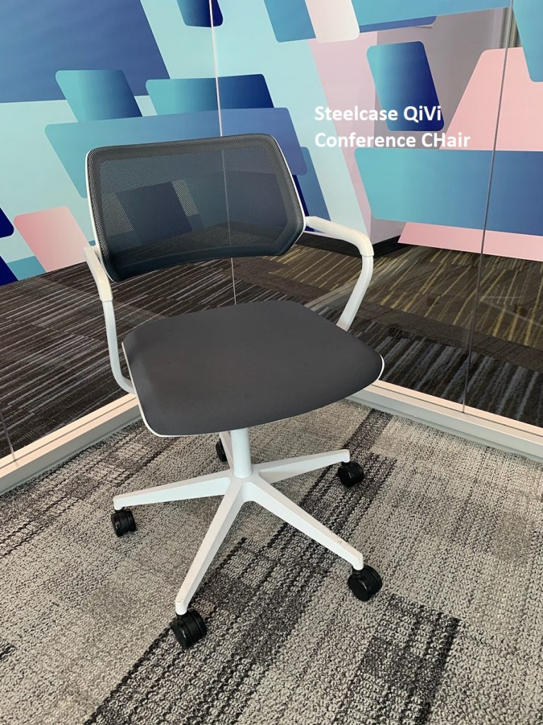 Steelcase Qivi Conference Chairs, White Frame & Base - 1Stop Office ...