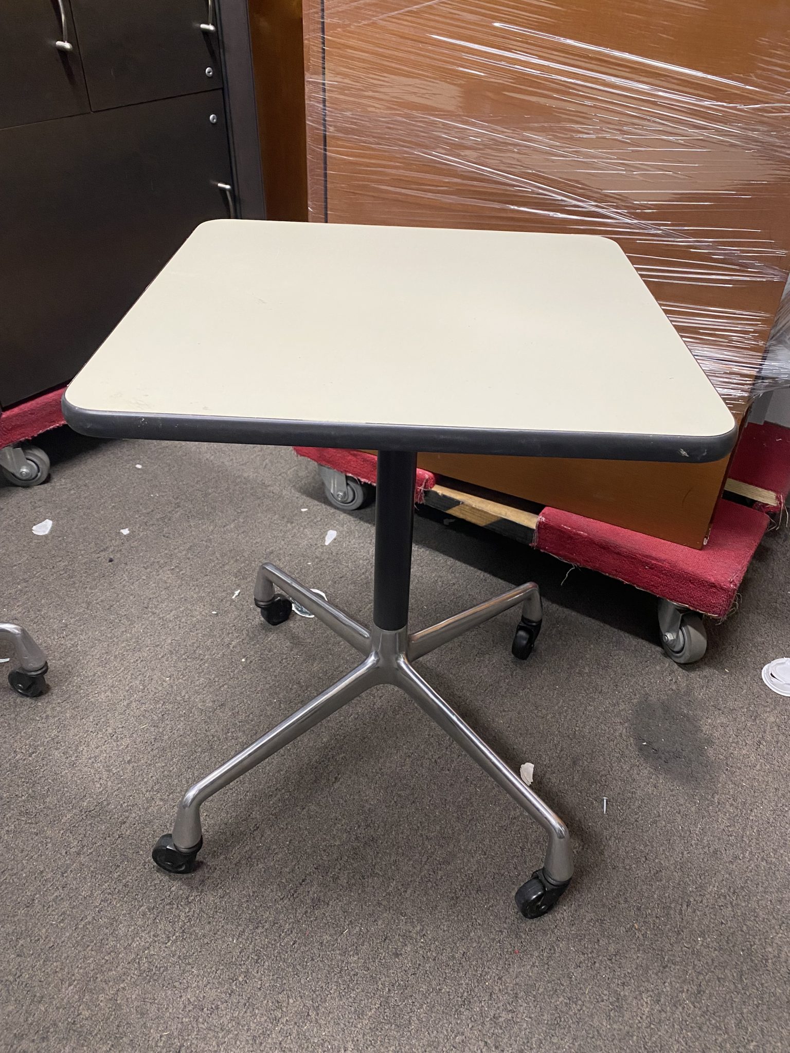 20" × 20" Herman Miller Side Table on Casters - 1Stop Office Furniture