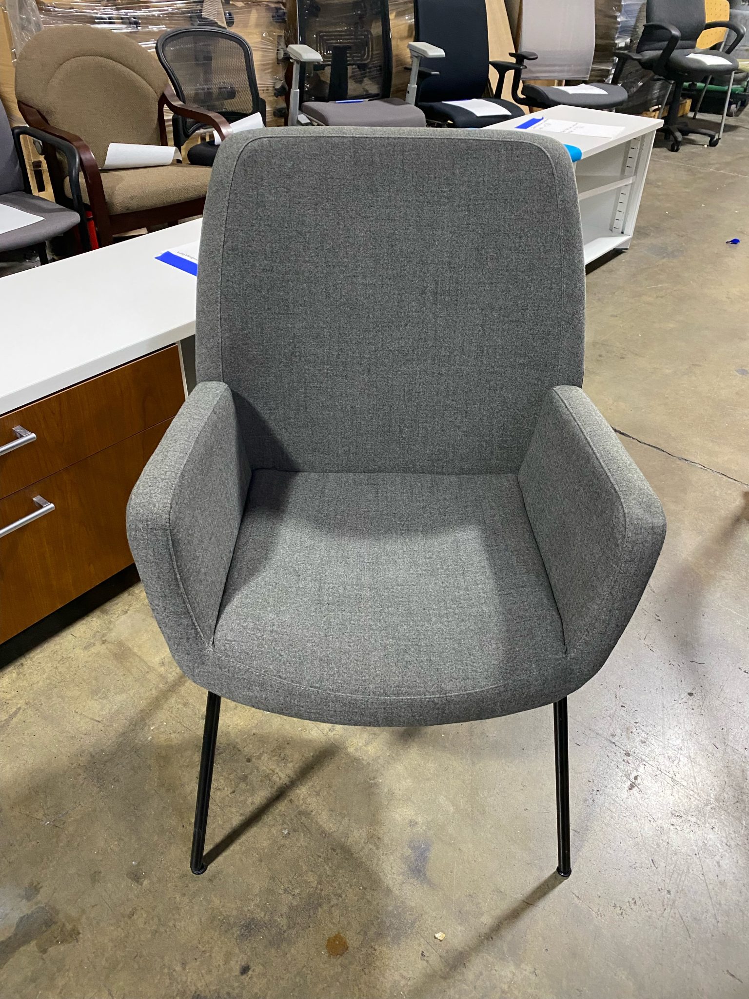 Steelcase Bindu Guest Chair, Grey Upholstery - 1Stop Office Furniture