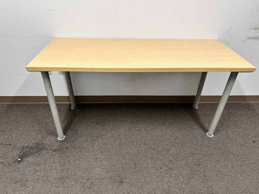 60" / 72" Fixed-Height Table – Maple (Various Post Legs) - 1Stop Office ...
