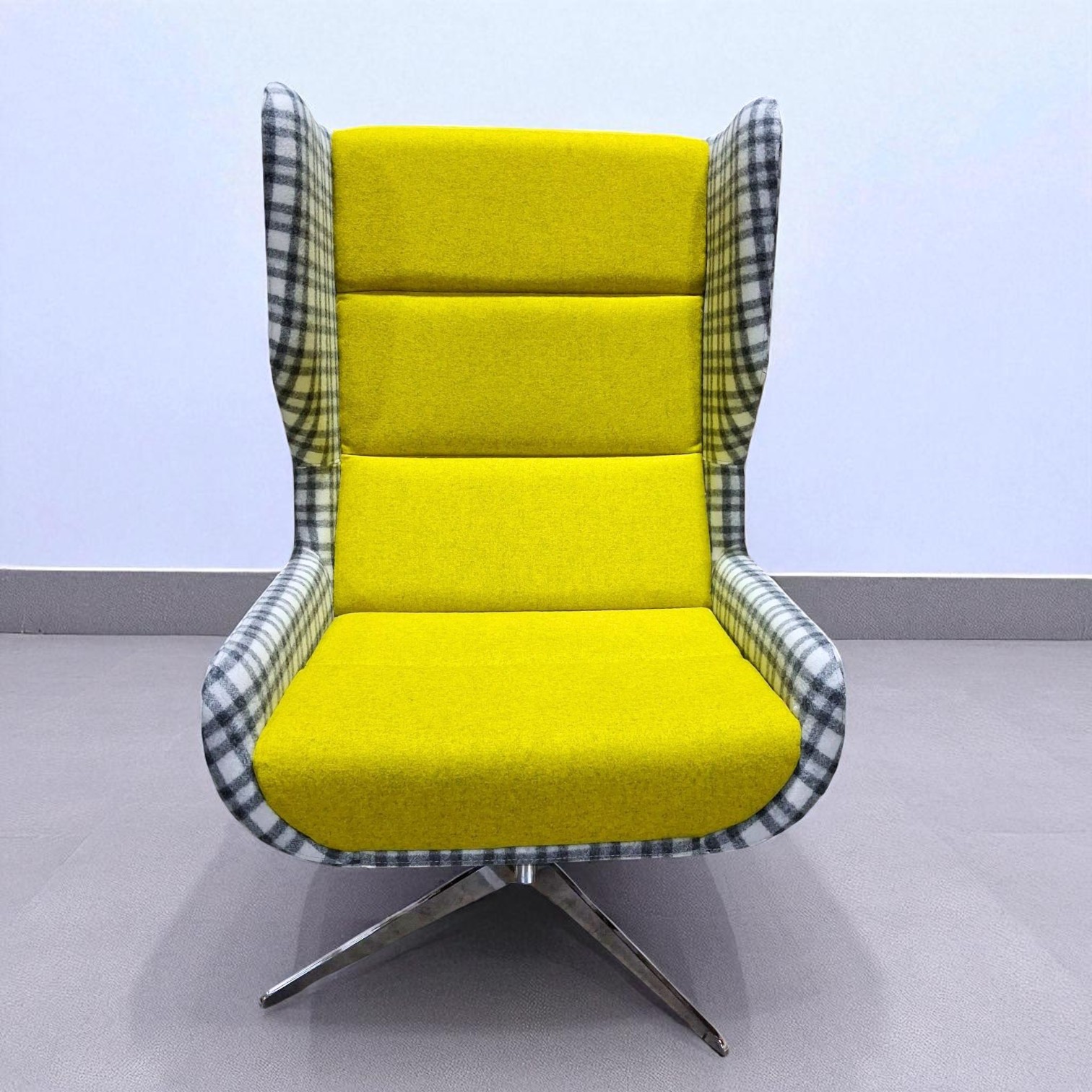 Sunflower Yellow Lounge Chair – Fabric Seating – Compact Accent Chair ...